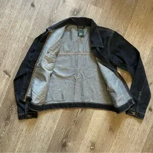 wild fable | Jackets & Coats | Nwt Xs Wild Fable Dark Wash Zip Up Denim ...